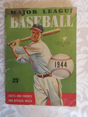 1944 Stan Musial Major League Baseball Facts Figures And Rules Book ...