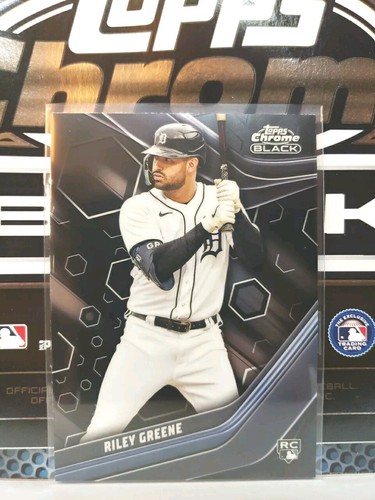 2023 Topps Chrome Black Riley Greene Base Rookie Rc Detroit Tigers #27 ...