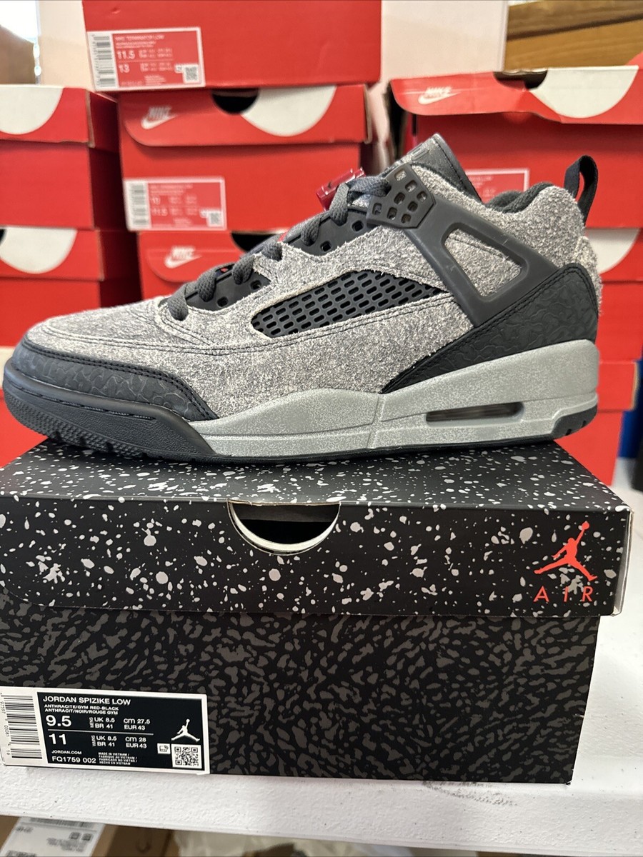 Size 10.5-Jordan Spizike Low Anthracite Gym Red | eBay Size 10.5-Jordan Spizike Low Anthracite Gym Red | eBay
