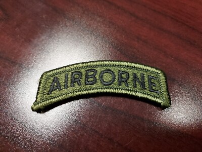 MILITARY PATCH SEW ON FOR BDU UNIFORM US ARMY AIRBORNE TAB | eBay
