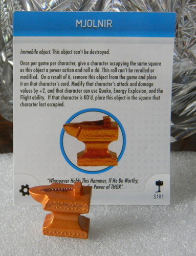 MARVEL HEROCLIX "HAMMER OF THOR" MJOLNIR #052 W/CARD JUL110 | eBay