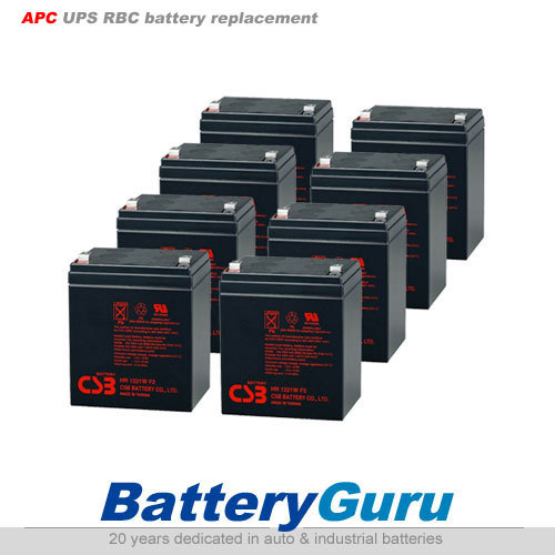 APC UPS RBC43 Replacement battery 8x CSB HR1221W F2 terminal | eBay
