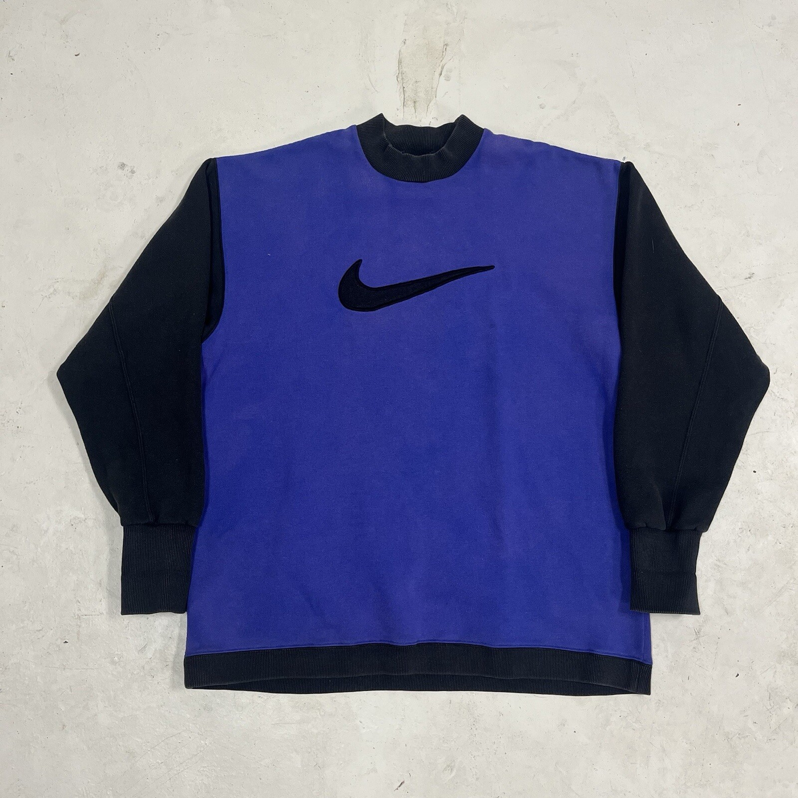 Vintage VTG 1990s Nike Colorblock Center Swoosh Sweat… - Gem