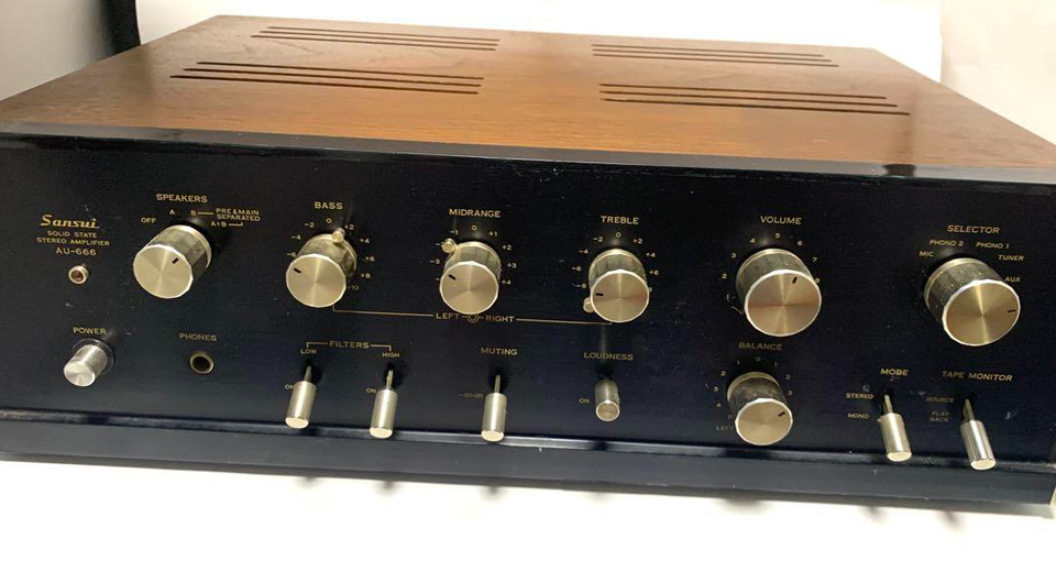 Sansui AU-666 Integrated Amplifier Vintage Hi-Fi Tested w/ Circuit ...
