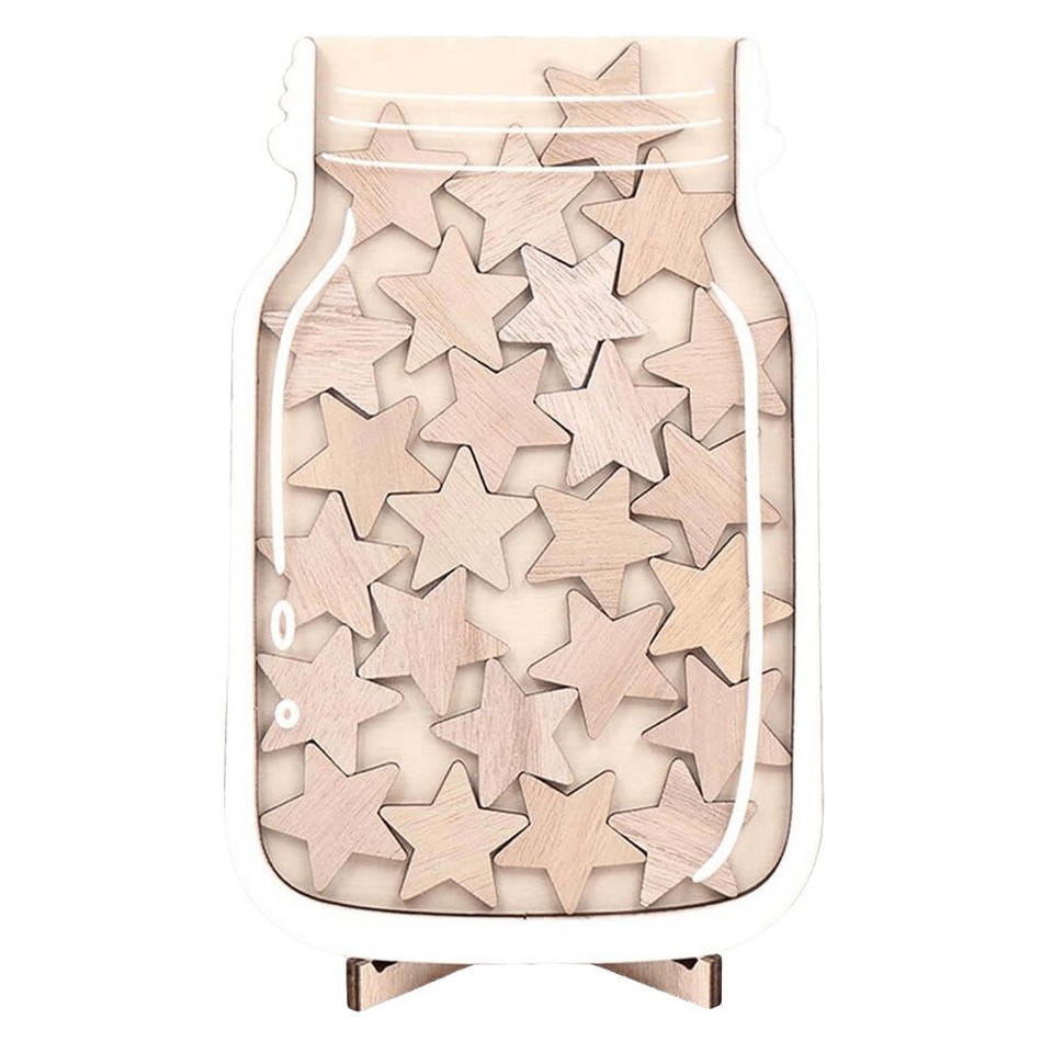 Wooden Positive Behavior Jar Good Behavior Rewards Jar DIY Filling for ...