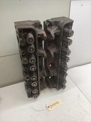 1968-1969 Ford Mustang 390 428 FE Cylinder Head Set C8AE-H DATE-8A29 ...