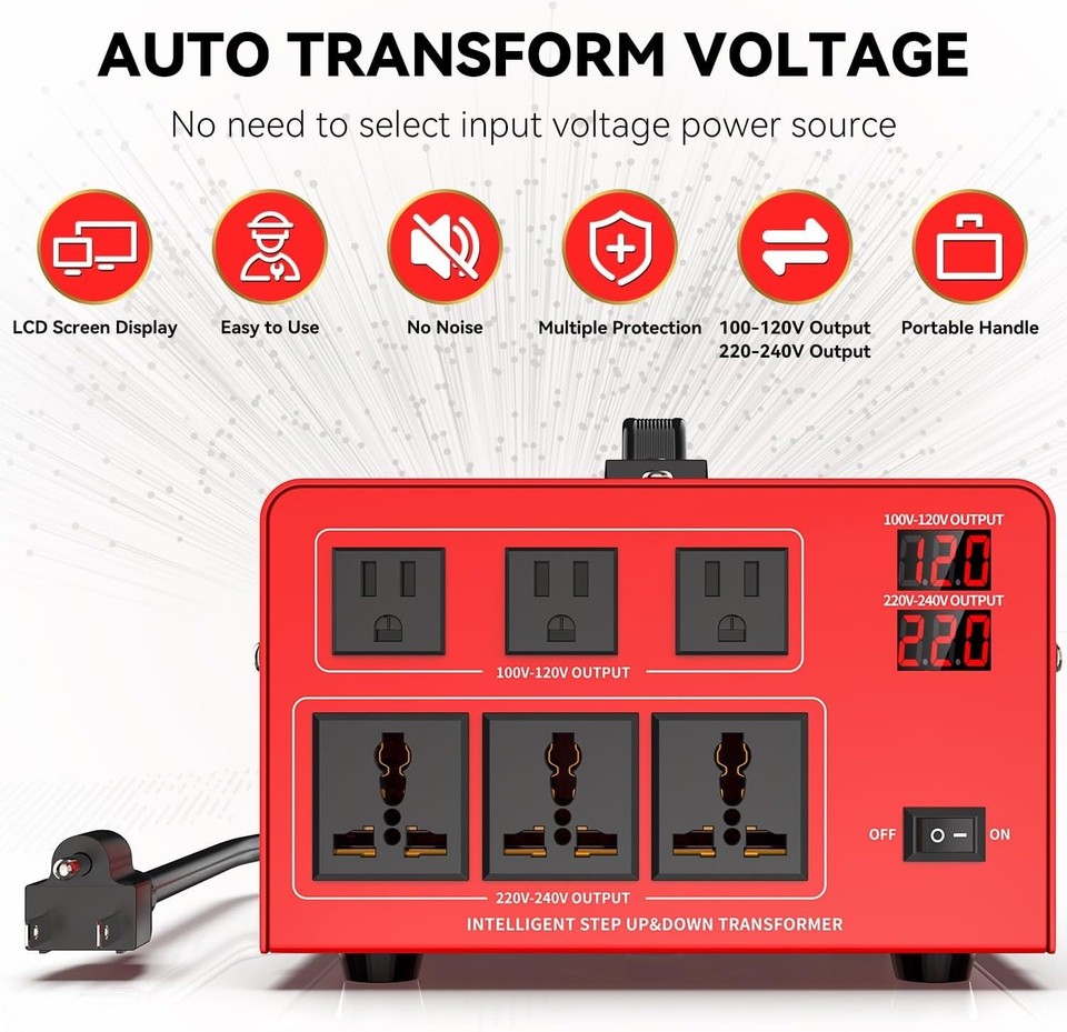 Voltage Converter Auto Transformer Heavy Duty Step Up/Down 8000W | eBay