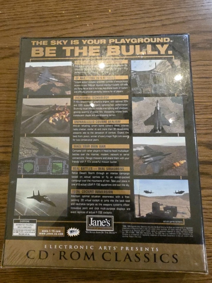 Jane's F-15 Jet Combat Flight Simulator PC Game Windows 95/98 SEALED | eBay