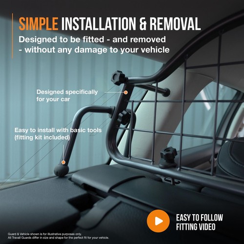 Travall Dog Guard for Subaru Outback BS 2019- Tailored Fit Luggage Boot ...