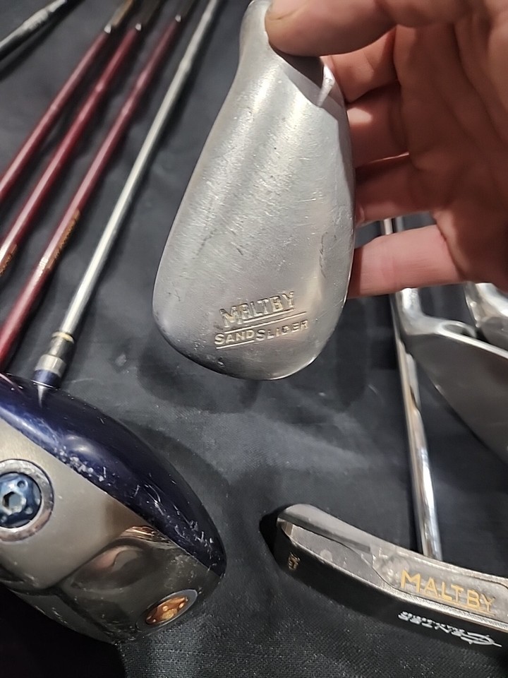 Maltby Glider•X PF851+ Graphite Shaft Irons Drivers Putter Sand Slider ...