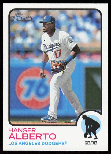 2022 Topps Heritage 567 Hanser Alberto Los Angeles Dodgers | eBay