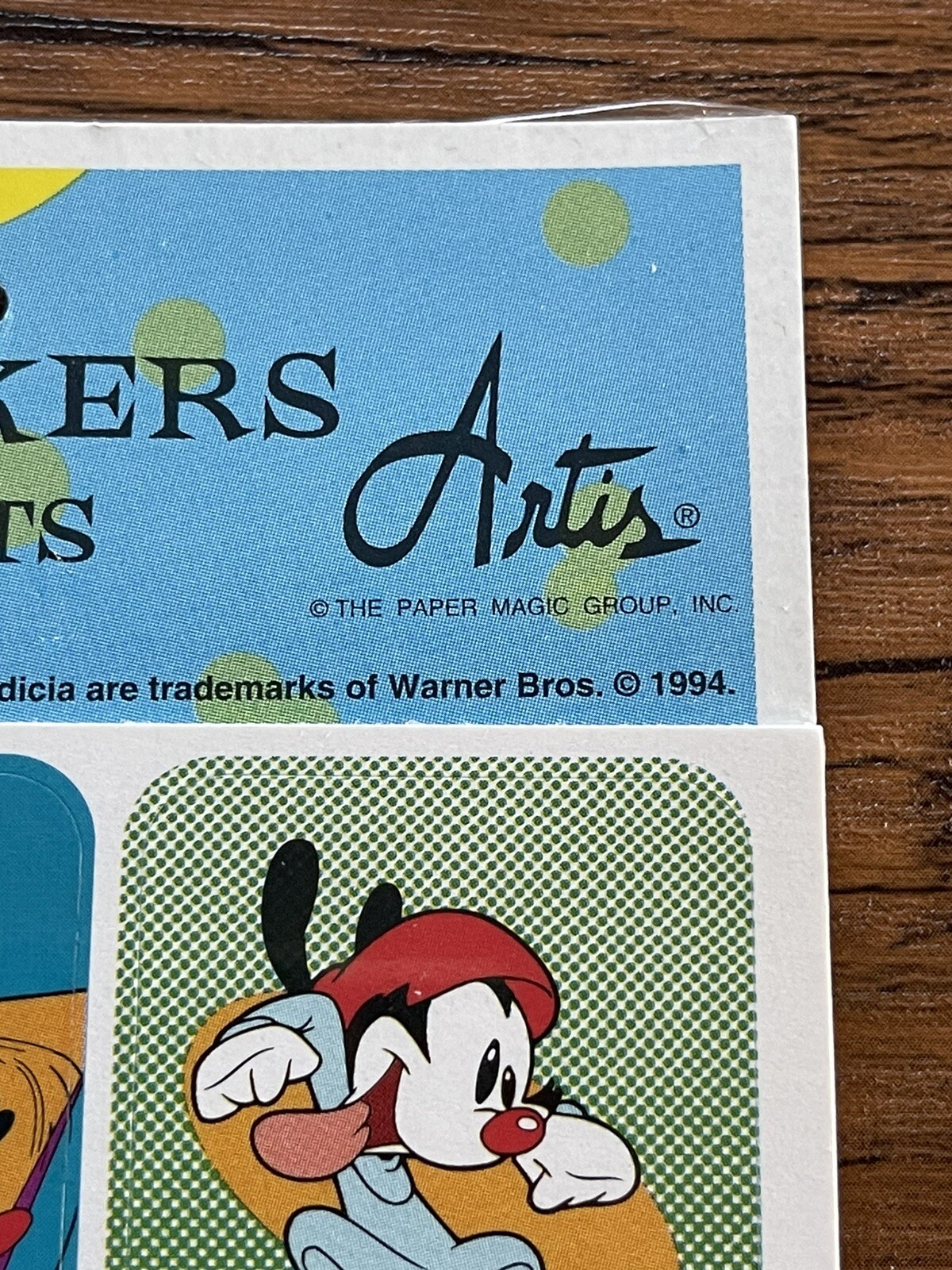 Vtg Animaniacs 1994 36 Stickers 4 Sheets Artis New Sealed Pack | eBay