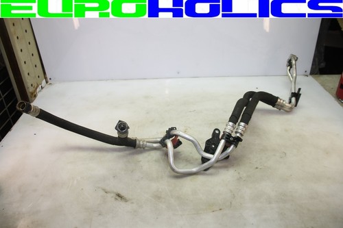 Pair OEM BMW F01 750i 09-15 Engine Oil Cooler Inlet Outlet Hose Line ...