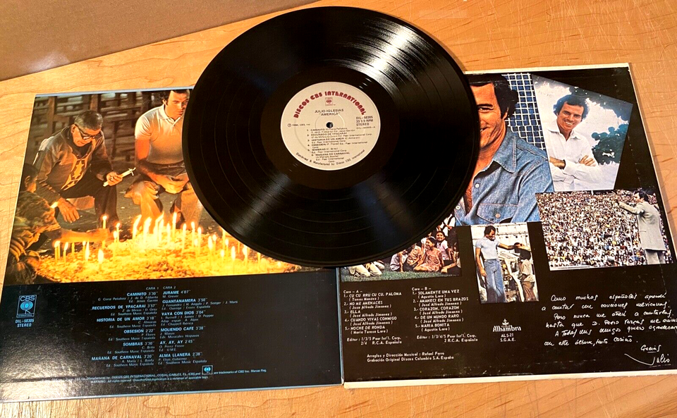 LOT 2 JULIO IGELESIAS LPS-A MEXICO & AMERICA 1975/80 LOVELY SPANISH ...