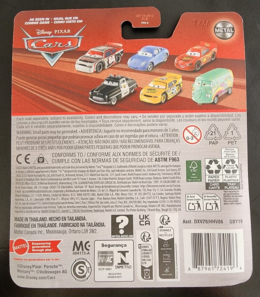 Disney Pixar Cars Slim Hood Classic Racer Diecast Car Mattel 2025 ...