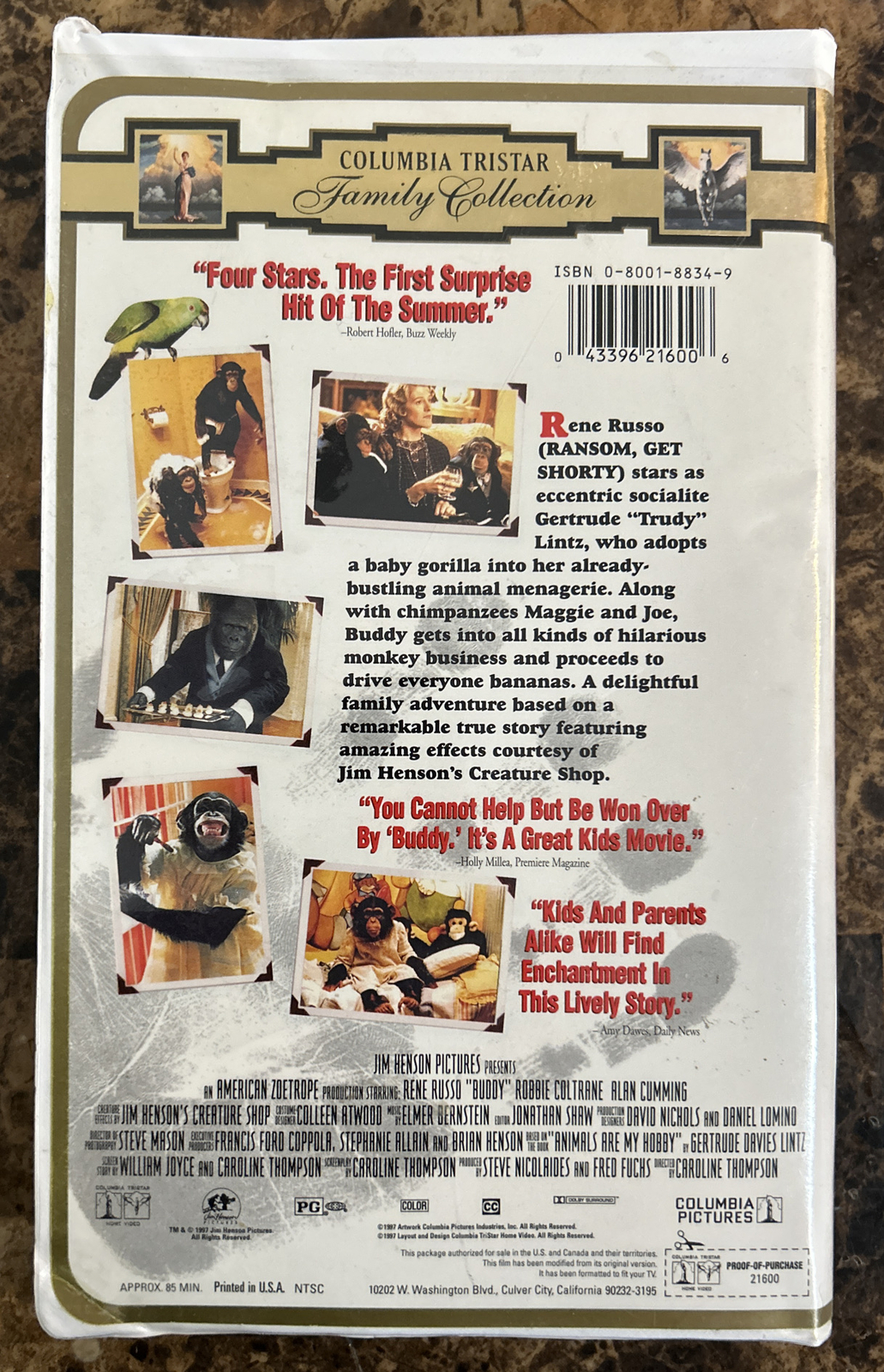 Buddy (VHS, 1998, Clam Shell Case) 43396216006| eBay