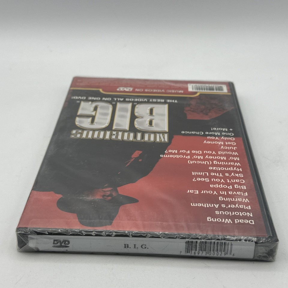 Notorious B.I.G 2007 DVD Music Videos Biggie Biggy East Coast Rap OOP ...
