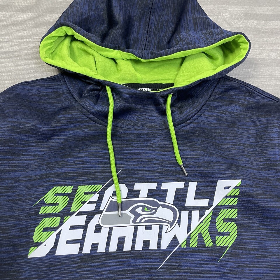 NFL Seattle Seahawks Fleece Hoodie Sweatshirt Mens Size Medium Navy ...