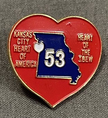 VTG IBEW Local 53 Pin Kansas City Missouri The Heart Of America and ...