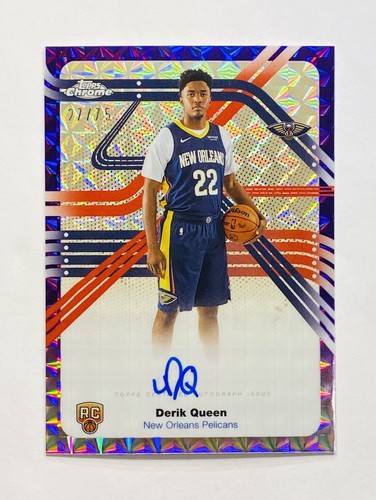 2025-26 Topps Chrome Derik Queen RC Rookie Next Stop Auto /75 On Card ...