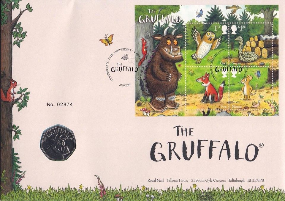 GB 2014-19 Selection of 7 x Royal Mail/Mint 50p Coin Numismatic FDC's ...