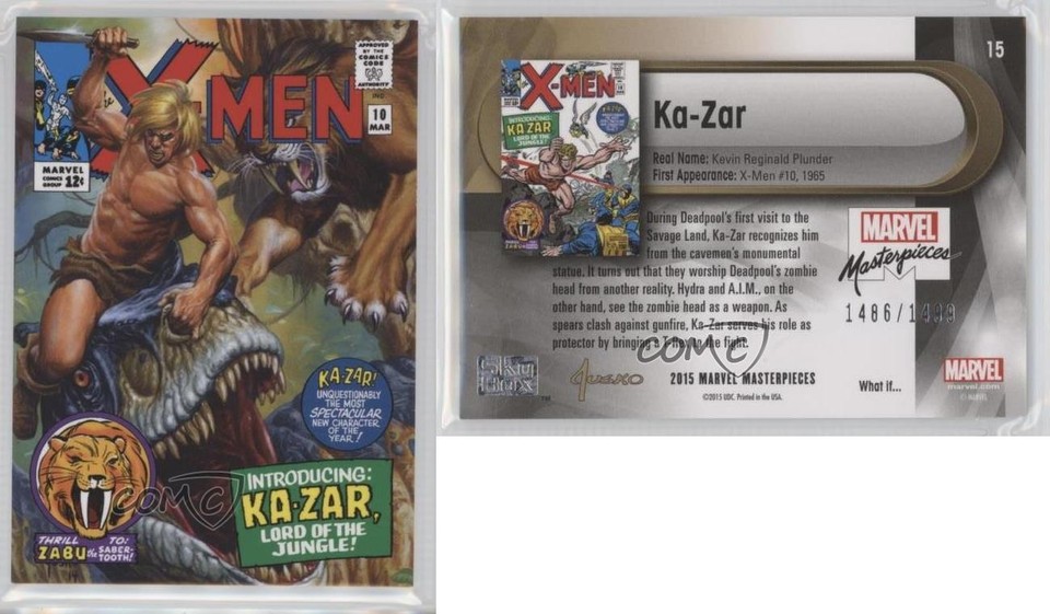 2016 Upper Deck Marvel Masterpieces Level 1 What If 1486/1499 Ka-Zar ...