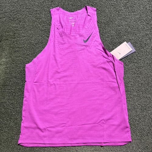 Nike Aeroswift Dri-Fit ADV Running Singlet Hot Fuchsia FN4231-518 Mens ...