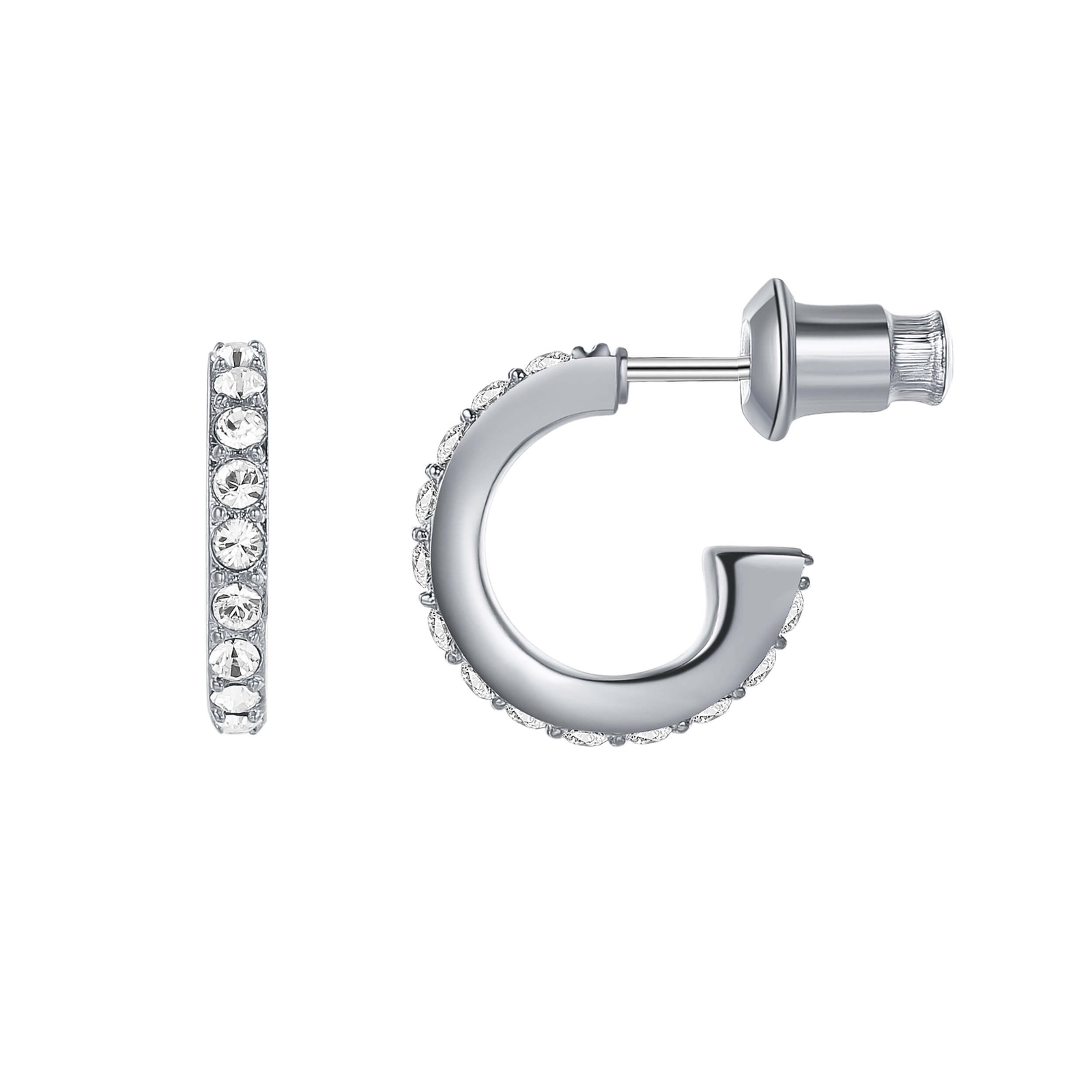 Eternity Mix Hoop Carrier Earring made with Swarovski Crystals | eBay