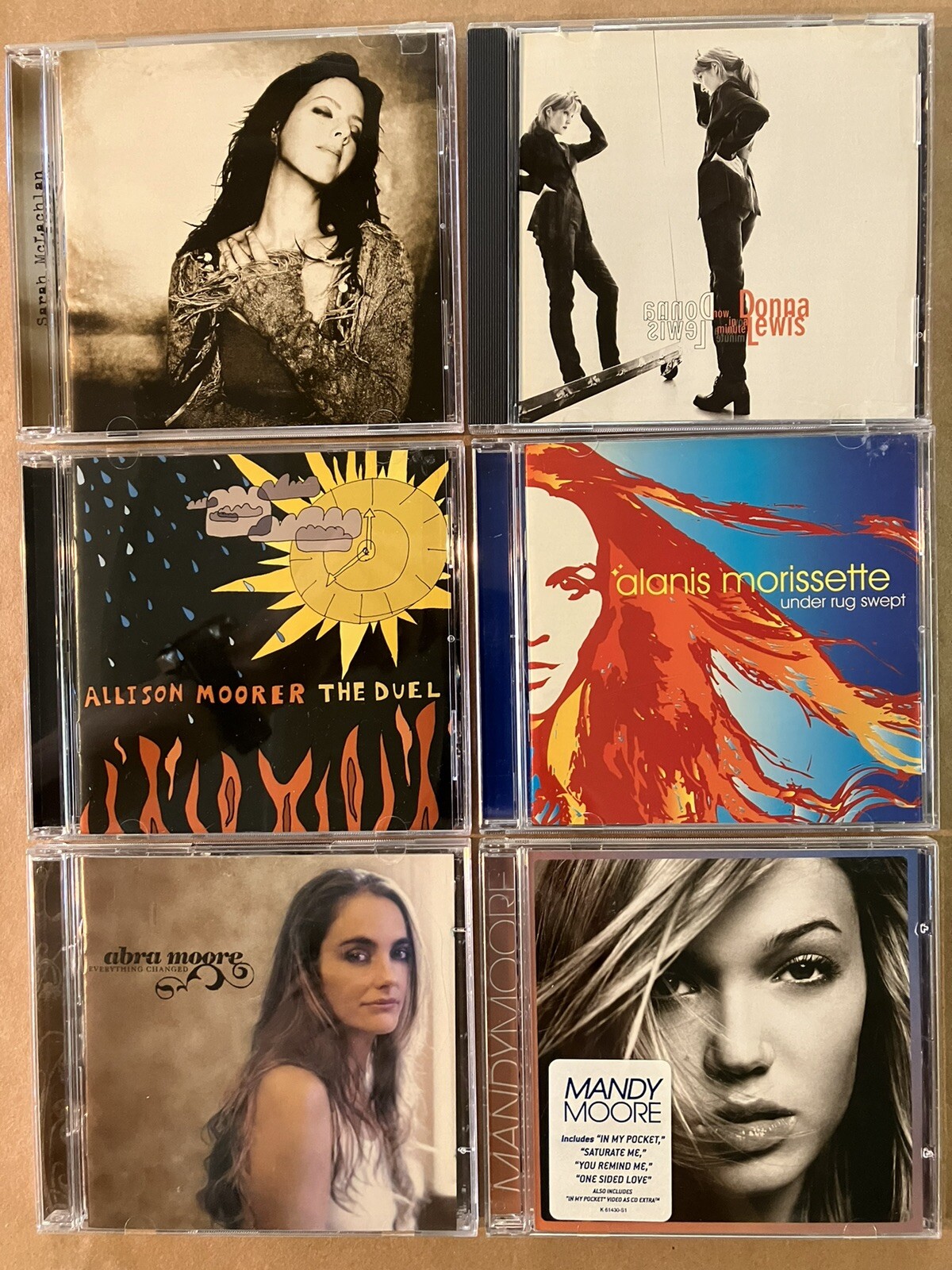Female Vocalists - 6 CDs -Sarah McLachlan; Alanis; Abra Moore, Allison ...