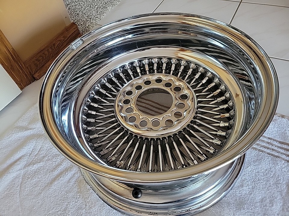 RARE VTG REAL WIRE PLAYER WIRE WHEELS 15X7 (2) VERY NICE | eBay