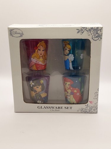 Disney Princesses 1.5 oz Shot Glass Collectible Set Of 4 | eBay