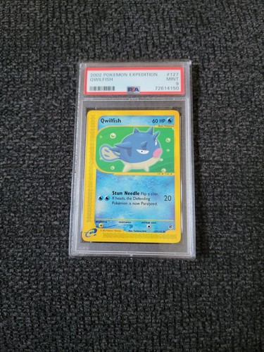 Pokémon Expedition Set Regular Finish Qwilfish eReader - PSA 9! Mint ...