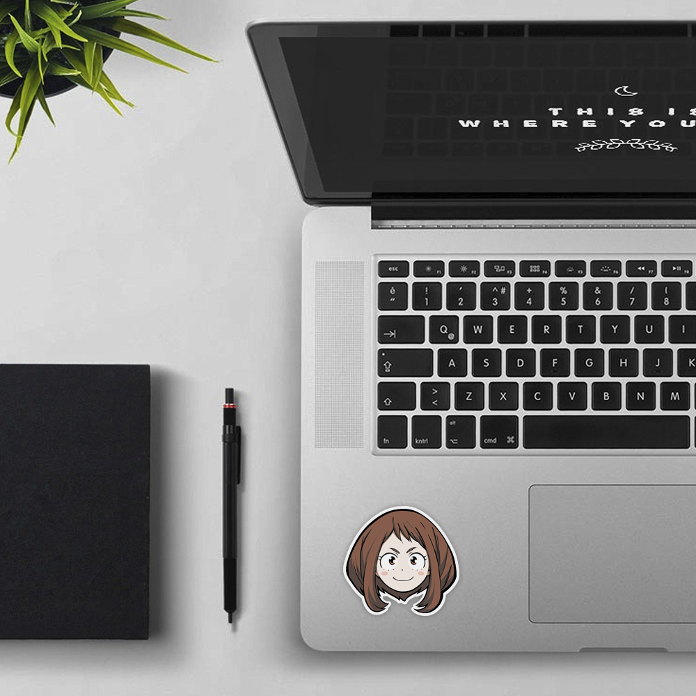 My Hero Academia Uraraka Ochaco Sticker Boku No Hero Academia Decal ...