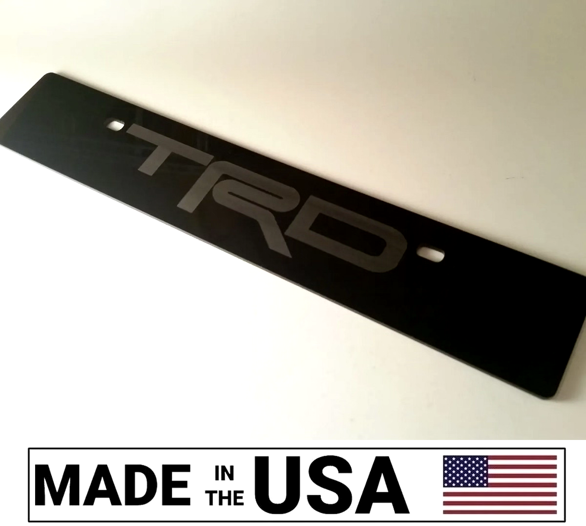 StreetRays Black Front License Plate Delete fits Toyota Full Laser ...