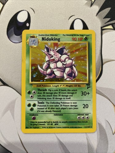 Pokémon TCG Nidoking Base Set 2 11/130 Holo Unlimited Holo Rare DMG | eBay