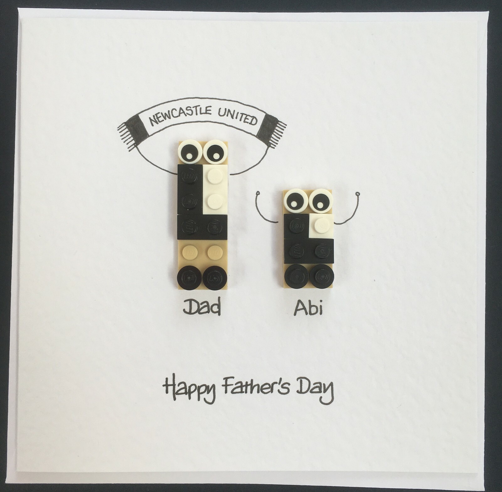 Personalised family any Football team birthday or father's day card ...
