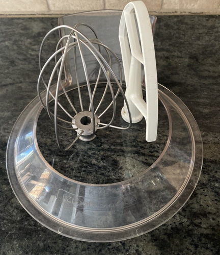 KitchenAid K45 Pouring Shield Splash Guard, Wire Whip & Coated Flat ...