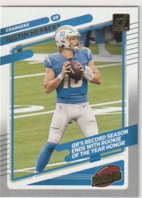 2021 Donruss Highlights #22 Justin Herbert Los Angeles Chargers | eBay