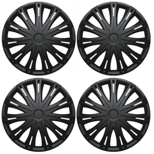 MERCEDES VITO VAN WHEEL TRIMS HUB CAPS COVER FULL SET 4 BLACK PLASTIC ...