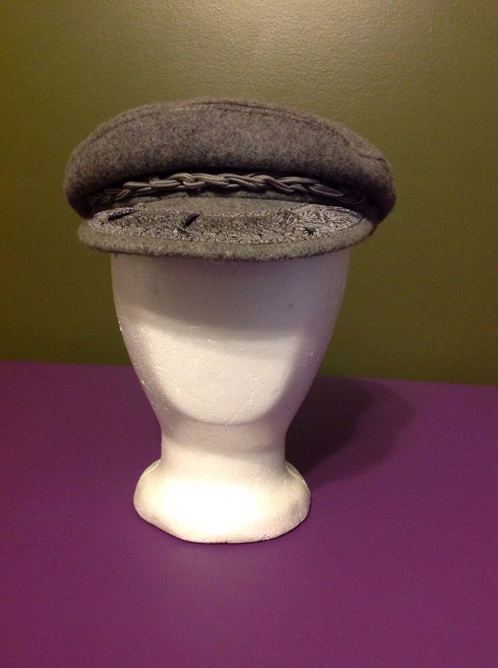 Vintage Aegean Greek Fisherman’s Cap Newsboy Hat Gray Wool Size 57-7 1/ ...