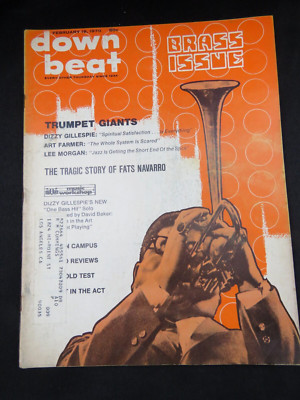 Down Beat Magazine February 19 1970 Brass Issue Trumpet Giants Dizzy ...