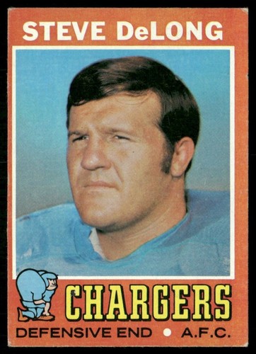 1971 Topps Steve DeLong San Diego Chargers #92 *B* | eBay