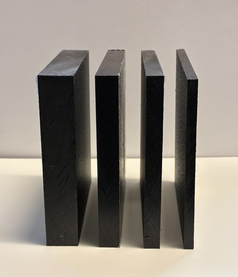HDPE Marine Board Plastic Sheet - 1" Thick (25mm) - Black - Choose Your ...