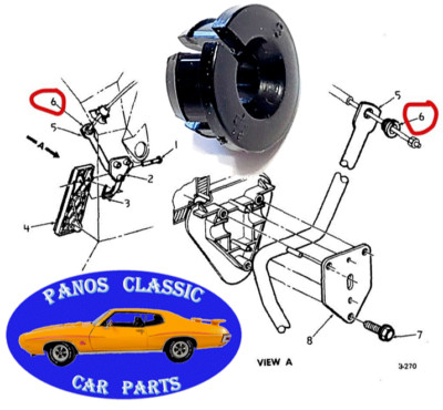 NOS Transmission Downshift Kick Down Cable Retainer Clip Fits All GM ...