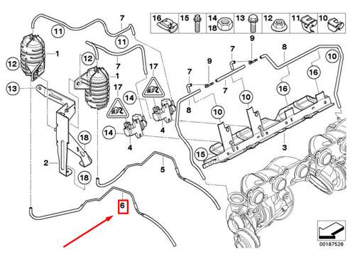 NEW BMW 3 COUPE E92 VACUUM PIPE 11657565963 7565963 ORIGINAL | eBay