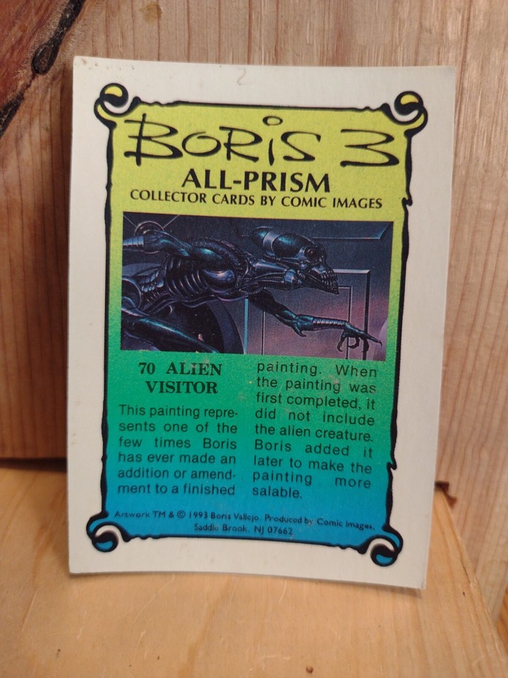 1993 Boris Vallejo Fantasy Art SERIES 3 ALL-PRISM #70 ALIEN VISITOR ...