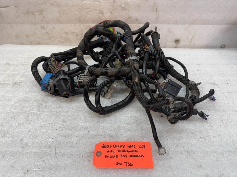 05 Chevrolet GMC 2500HD 3500HD DURAMAX 6.6 LLY DIESEL ENGINE WIRING ...