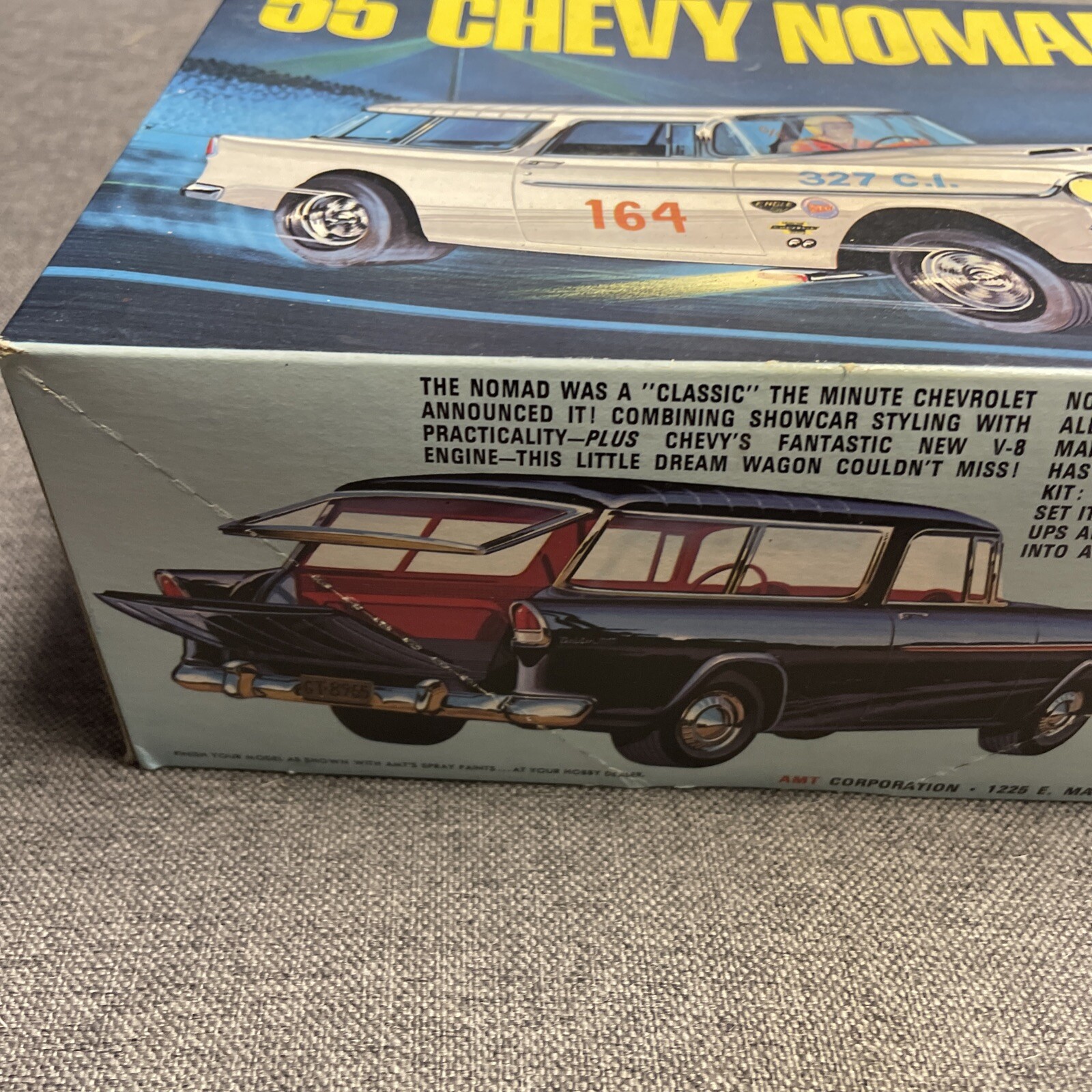 Vtg AMT '55 1955 Chevy Nomad 1/25 Scale 1968 Model Car Kit Unbuilt ...