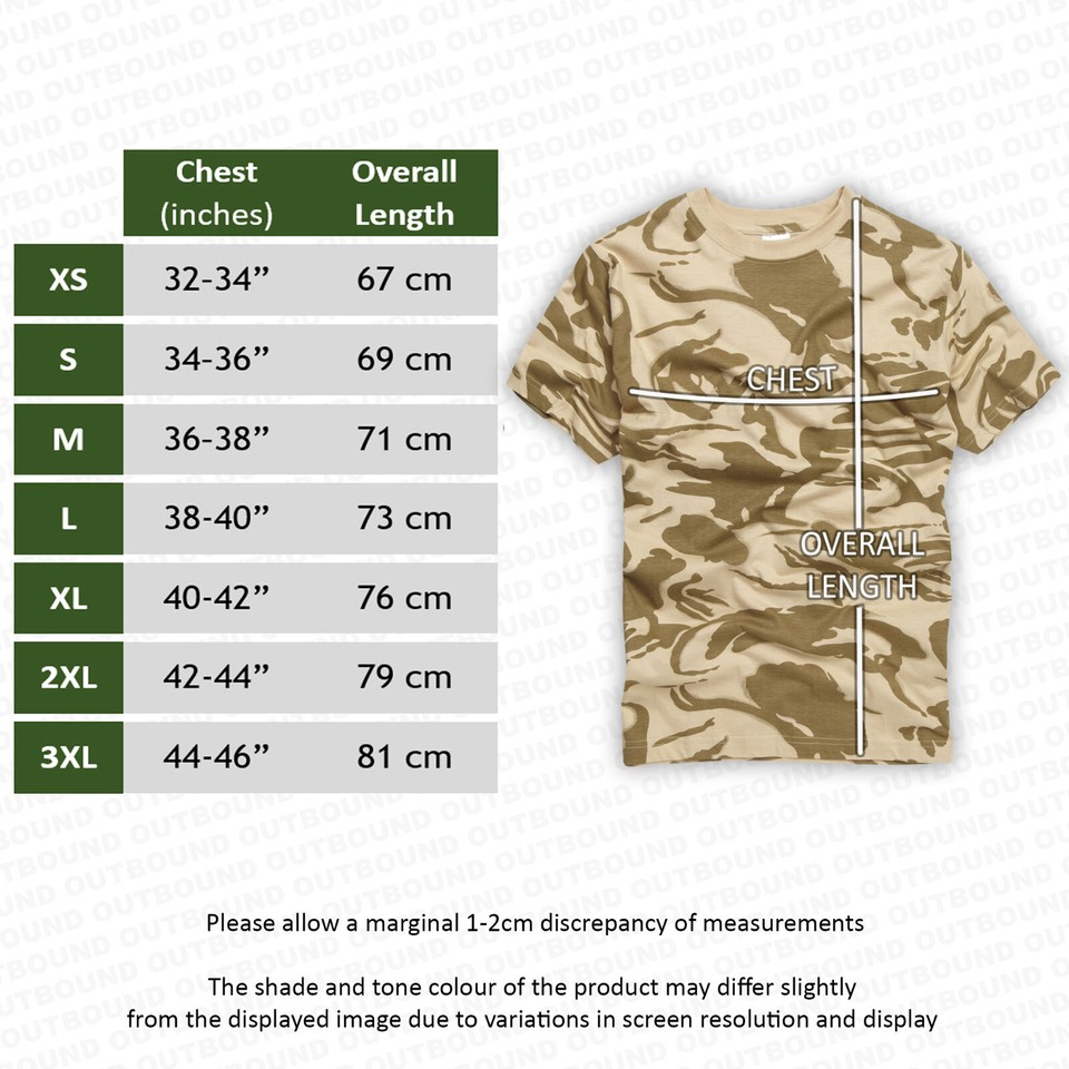 Army T Shirt US Combat Military Short Sleeve Camo Olive Urban Navy ...