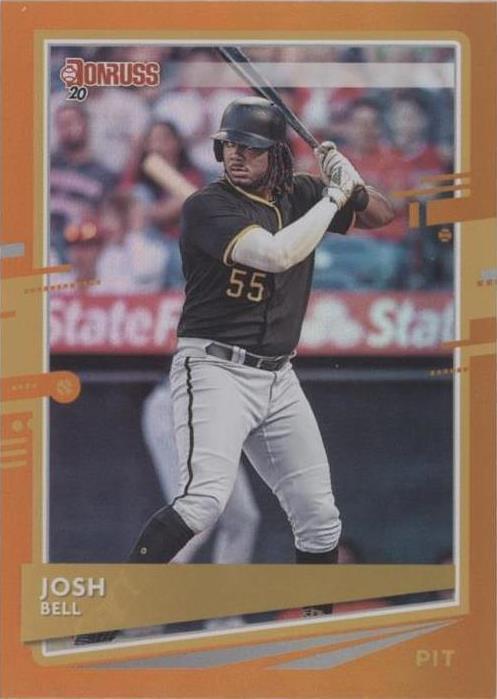 2020 Panini Donruss - Back Variation Josh Bell #146 Holo Orange Steel ...